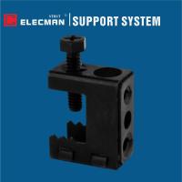 China Black Coated Spring Steel BC Beam Clamp 1/2 Inch Flange for Threaded Rod 1/4-3/8 for sale