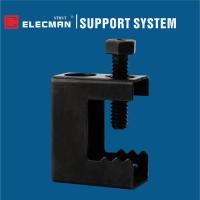 China Black Coated Spring Steel BC Beam Clamp 1/2 Inch Flange for Threaded Rod 1/4-3/8 for sale