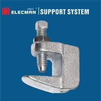 China Malleable Iron Junior Universal Beam Clamp 1/2-13 Rod Size Plain or Zinc Plated for sale