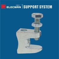 China ANSI Metric Zinc Plated Malleable Iron Beam Clamps 3/8 Threaded Holes for Hanger for sale