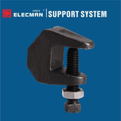 China Light Duty Malleable Iron C Beam Clamp 3/8 Inch Thread Rod for Beam Flange for sale