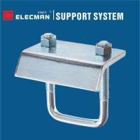 China U Bolt Type Strut Channel to Beam Beam Clamp Zinc Plated Steel 22mm Web Thickness for sale