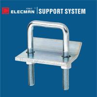 China U Bolt Type Strut Channel to Beam Beam Clamp Zinc Plated Steel 22mm Web Thickness for sale