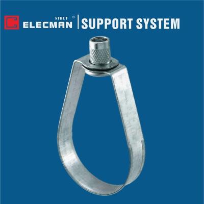 China Galvanized Steel E-Z Grip Conduit Hanger Clamp 3/4 to 10 Inch with Knurled Nut for sale