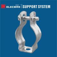 China Universal Steel EMT Rigid Conduit Pipe Hangers 1/2 to 4 Inch with Attached Bolt Nut for sale