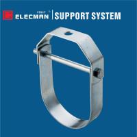 China Adjustable Steel Clevis Loop Conduit Pipe Hangers Support 4 inch Light Duty for sale