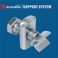 China ELECMAN Galvanized Steel Seismic Rod Stiffener Hanger for Threaded Rods 3/8 to 5/8 Inch for sale