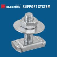 China M10 40mm Threaded UNI Strut Channel Nuts Without Spring Galvanized Steel for sale