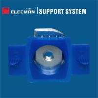 China Galvanized Steel Channel Strut Cone Nuts Squeeze Tab With Plastic Wing for sale
