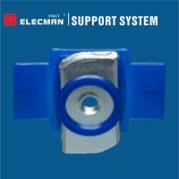 China Galvanized Steel Channel Strut Cone Nuts Squeeze Tab With Plastic Wing for sale