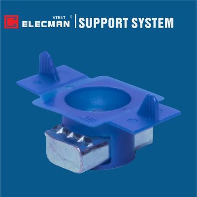 China Galvanized Steel Channel Strut Cone Nuts Squeeze Tab With Plastic Wing for sale