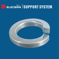 China Galvanized Carbon Steel Single Coil Spring Lock Washers Metric M3 to M18 for sale