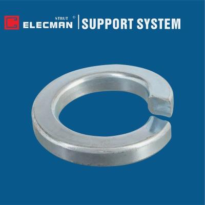 China Galvanized Carbon Steel Single Coil Spring Lock Washers Metric M3 to M18 for sale