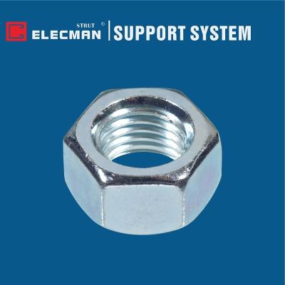 China ELECMAN Galvanized Carbon Steel Stainless Steel Hexagon Nut M3 to M36 for sale