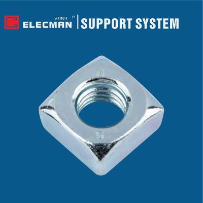 China Galvanized Carbon Steel Stainless Steel Square Nut M3 to M24 Metric Thread Fastener for sale