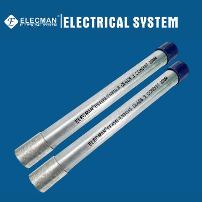 China 32mm Class 3 Pre Galvanised Steel Conduit Pipe BS4568 for sale