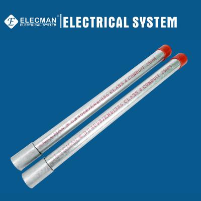 China BS4568 Class 4 Hot Dipped Galvanized Electrical Conduit Pipe 25mm 3.75m for sale