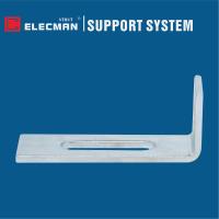 China Galvanized Steel Long Slotted Adjustment Strut Angle Fitting 4-7/8 x 1-7/8 Inch for sale