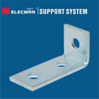 China Electro Galvanized Steel Strut Angle Bracket 3 Hole 90 Degree 2-1/4 x 3-1/2 Inch for sale