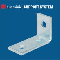 China Galvanized Steel Corner Strut Channel Angle Bracket 3 Hole L Bracket for sale