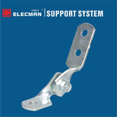 China 3 Hole 45 Degree Angle Strut Bracket Hinge Connector Galvanized Steel for sale