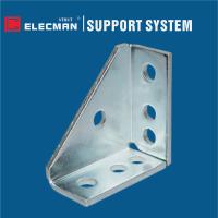 China Galvanized Steel Strut Channel Corner Connector 4x4 Inch Heavy Duty for sale