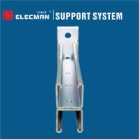 China Galvanized Steel Double Slotted Strut Channel Bracket 12 inch Length 1/4 inch Thickness for sale