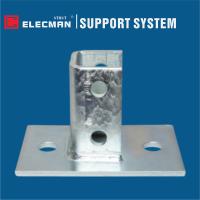 China Single Colum Double Strut Post Base Galvanized Steel For Strut Channel for sale
