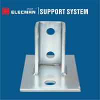 China Single Colum Double Strut Post Base Galvanized Steel For Strut Channel for sale