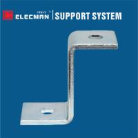 China Galvanized Steel 2 Hole Strut Z Bracket Fitting 1-5/8 Inch Channel 4-8 Inch Length for sale