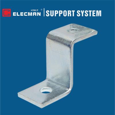 China 2 Hole Galvanised Steel Offset Strut Z Bracket For Shelves for sale