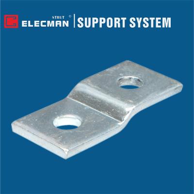 China ELECMAN Galvanized Steel 2 Hole Strut Z Bracket Wall Mount for sale