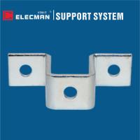 China Galvanized Steel 3 Hole U Shape Strut Bracket Fitting for 1-5/8 Inch Channel for sale