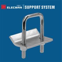 China Zinc Plated Steel U Bolt Conduit Clamp Right Angle Pipe Clamp 1/2 to 4 Inch for sale