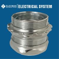 China Non Insulated Compression Type Steel EMT Pipe Connectors 1/2