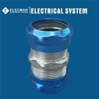 China Raintight Galvanized Steel EMT Couplings Compression Type 2 Inch 1 Inch for sale