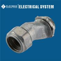 China Zinc Die Cast EMT Offset Compression Connector UL Listed 1/2 3/4 EMT to Box for sale