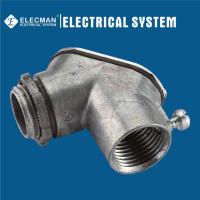 China Set Screw Threaded Type 90 Degree Pull Elbows Zinc EMT / Rigid To Box for sale