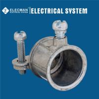 China Zinc Die Cast Combination EMT to Flex Coupling Two Screw Squeeze Type 1/2 to 1 Inch for sale