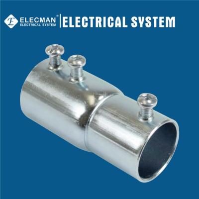 China Steel EMT Set Screw to Rigid Set Screw Combination Coupling 1/2 Inch to 1 Inch for sale