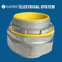 China ELECMAN Zinc Die Cast Straight Liquid Tight Connector 2-1/2 Inch UL Listed for sale