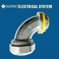 China Zinc 90 Degree Liquid Tight Connector 3/4 Inch UL Listed for Flexible Conduit for sale