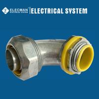 China Zinc 90 Degree Liquid Tight Connector 3/4 Inch UL Listed for Flexible Conduit for sale
