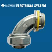 China Zinc 90 Degree Liquid Tight Connector 1-1/4 Inch UL Listed for Metallic Conduit for sale