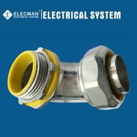China Zinc 90 Degree Liquid Tight Connector 1-1/4 Inch UL Listed for Metallic Conduit for sale