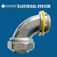 China Zinc 90 Degree Liquid Tight Connector 1-1/2 Inch UL Listed for Conduit for sale