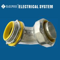 China Zinc 90 Degree Liquid Tight Connector 1-1/2 Inch UL Listed for Conduit for sale