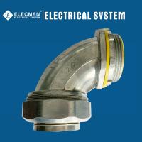 China Zinc 90 Degree Liquid Tight Connector 2-1/2 Inch for Flexible Metallic Conduit for sale