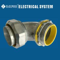 China Zinc 90 Degree Liquid Tight Connector 2-1/2 Inch for Flexible Metallic Conduit for sale