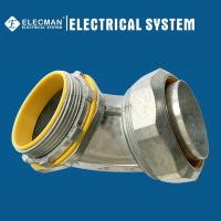 China Zinc 90 Degree Liquid Tight Connector 3 Inch UL Listed Conduit Fitting for sale